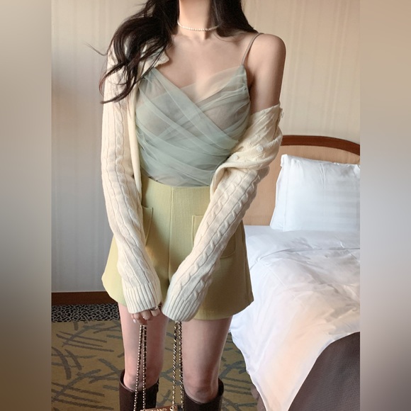 Codibook | Tops | New Codibook Khaki Seethrough Volume Bra Sleeveless Top | Poshmark